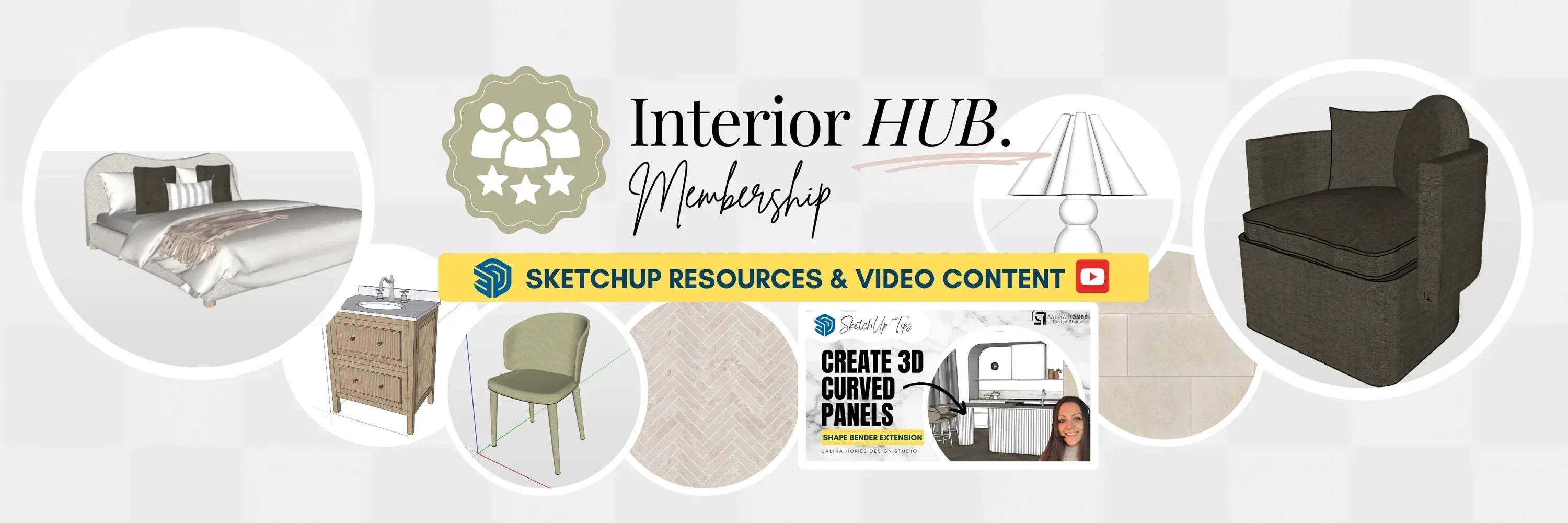 Free SketchUp Library for Interior Designers – Access Furniture, Mater ...